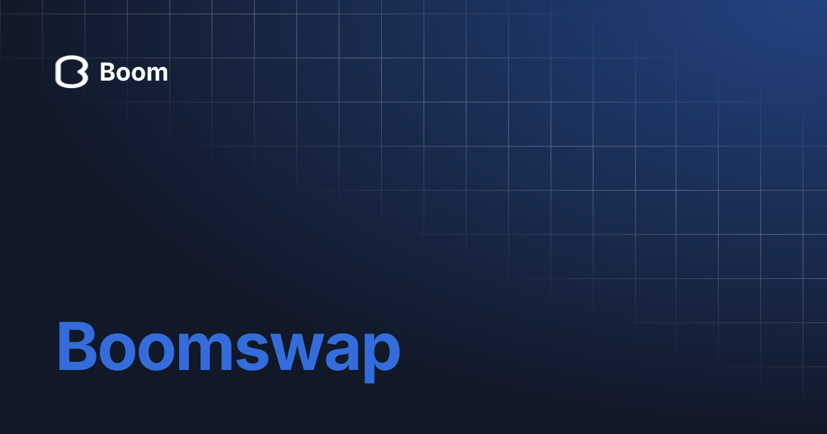 Boomswap | Boom